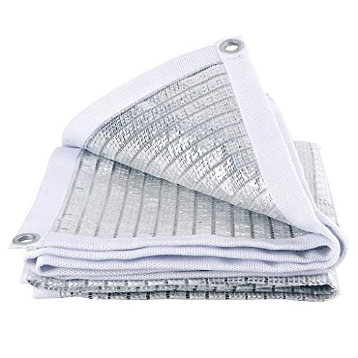 Reflective Aluminet Shade Cloth White Sunblock Shade Net 90% of UV Resistant, Premium Garden Shade Mesh Tarp Top Shade Netting Panel Flowers Plants Protection Car Roof Cover