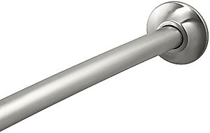KOHLER 563610 Curved Shower Rod, Brushed Stainless