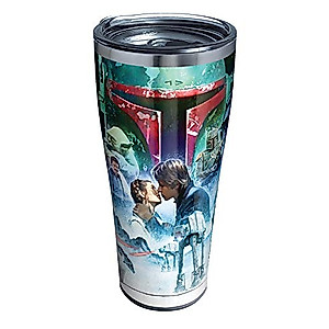 Tervis Triple Walled Star Wars Insulated Tumbler Cup Keeps Drinks Cold & Hot, 30oz - Stainless Steel, Empire 40th Collage