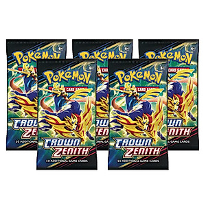 Pokemon Crown Zenith - 5 Booster Pack Bundle - 5 Sealed Booster Packs