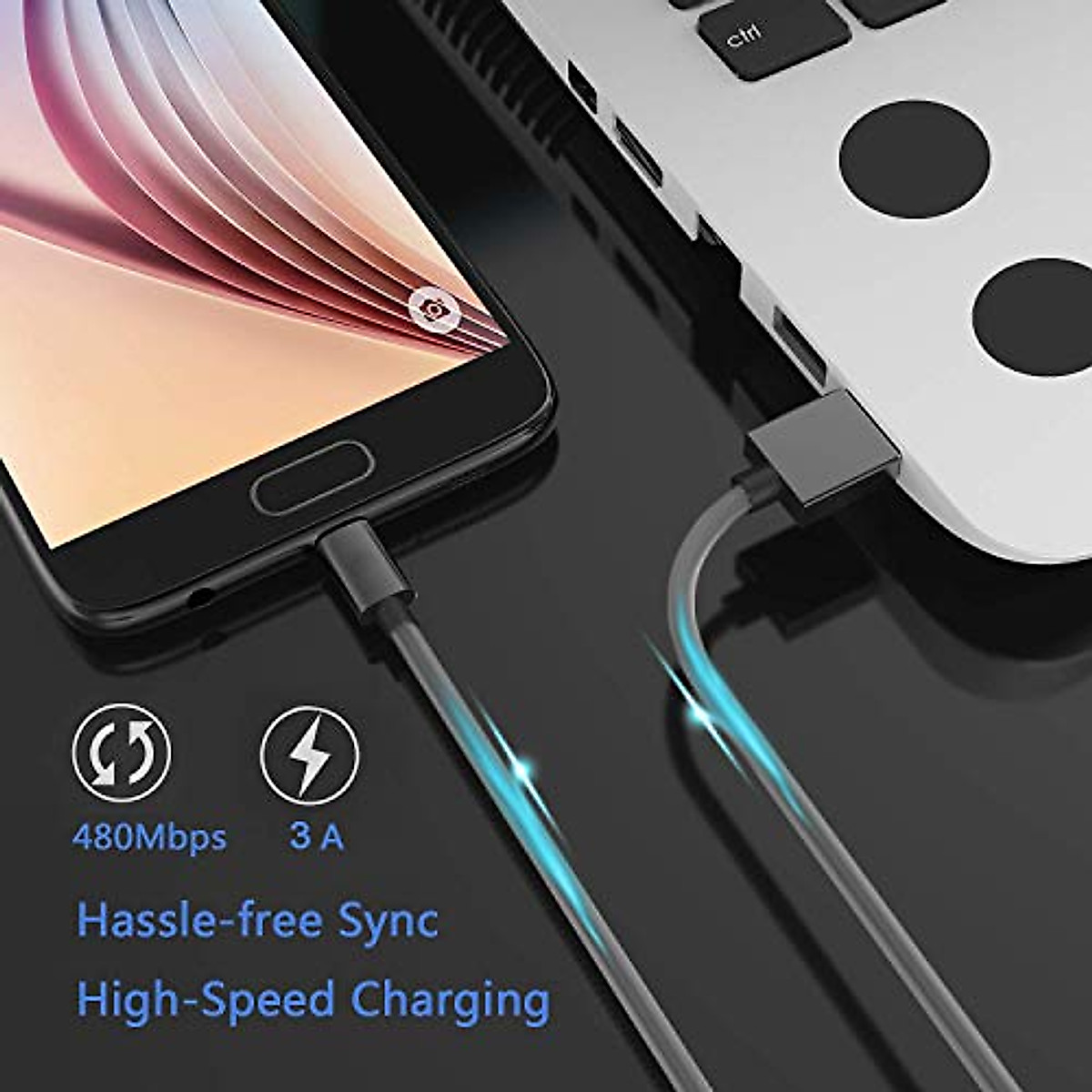 Replacement USB C Fast Charging Cable for Motorola One Action/Macro/Vision/Zoom/Hyper/Power/Fusion+, Fast Charging Cord for Moto G8/Stylus/ G7/G6/Plus/Power/Play,Moto Razr/ Z4/Z3/Z2/X4/X5