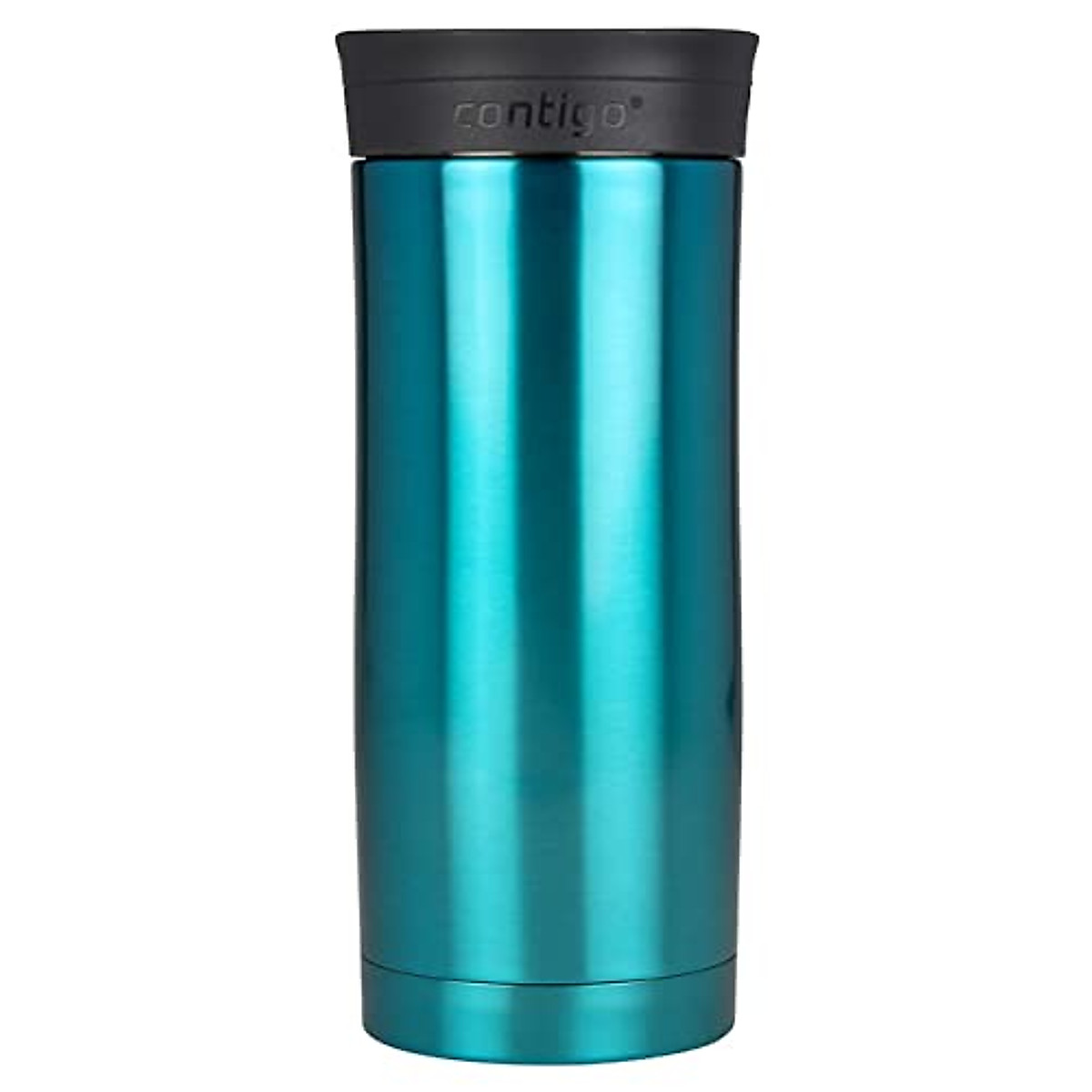 Contigo Huron Snapseal Travel Mug, Stainless Steel Thermal mug, Vacuum Flask, Leakproof Tumbler, Coffee Mug with BPA Free Easy-Clean Lid, Biscay Bay, 470 ml