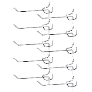DOITOOL 50pcs Door Hangers Retail Hooks Metal s Hooks Peg Board Accesorries Craft Room Jewelry Storage Pegboard Organizer Kits Store Product Hook Stainless Perforated Plate Heavy