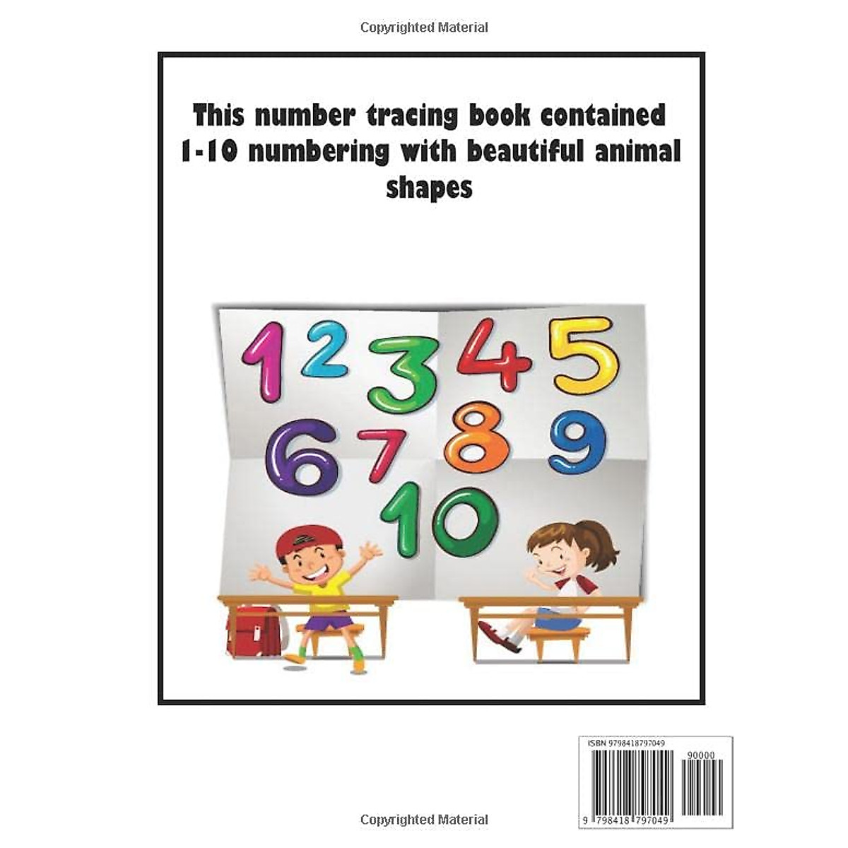 Numbers tracing work book