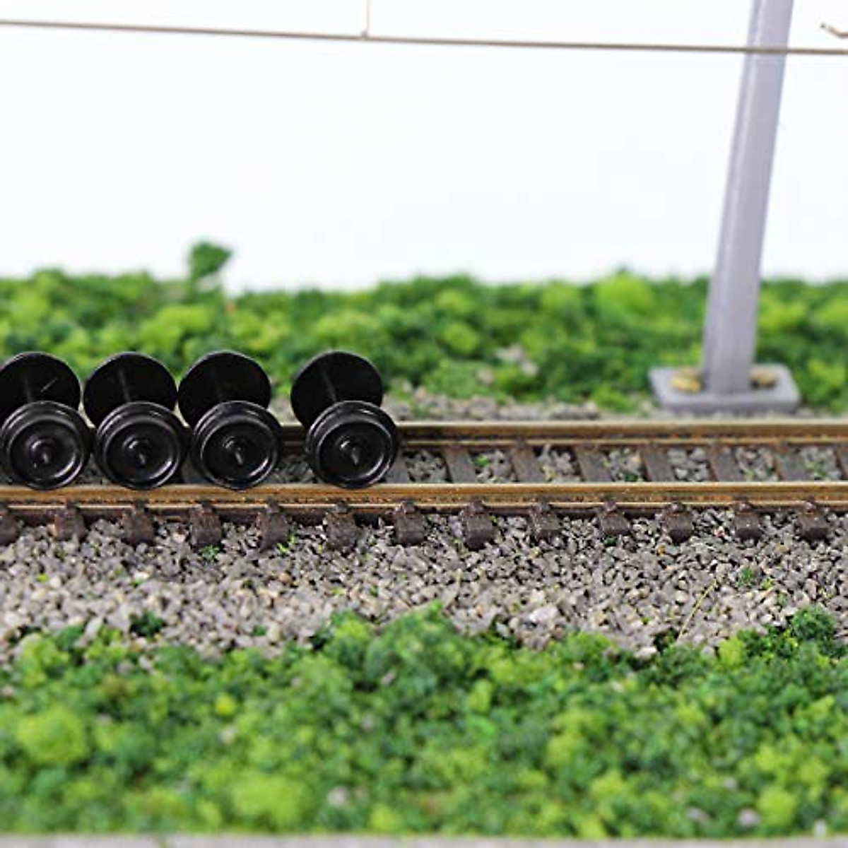 24pcs POM Plastic 33'' Wheels for Model Train 1:160 N Scale Wheel HP28 (N Scale)