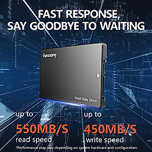fanxiang S101 512GB SSD SATA III 6Gb/s 2.5" Internal Solid State Drive, Read Speed up to 550MB/sec, Compatible with Laptop and PC Desktops(Black)