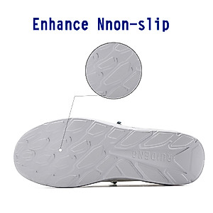 AUUGK White Women's Slip-on Walking Shoes Mesh Breathe Air Cushion Arch Support Sock Sneakers for Women Ladys Girls Fashion Platform Lightweight Loafers Non-Slip Nursing Work Running Shoes Size10