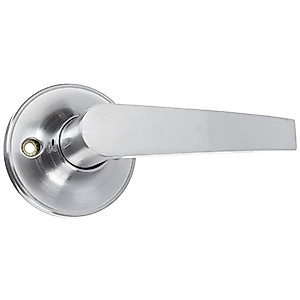 Prime-Line MP65250 Passage Lever, Fits 2-3/8in and 2-3/4in Backset, Satin Chrome, ADA, (1 set)
