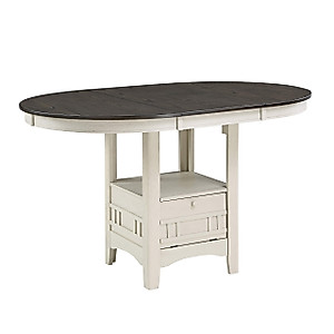 Lexicon Dante Counter Height Dining Table, Rosy Brown/Antique White