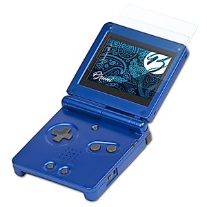 Bruni Screen Protector compatible with Nintendo GBA SP Protector Film, crystal clear Protective Film (2X)