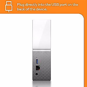 Western Digital 4TB My Cloud Home Personal Cloud - WDBVXC0040HWT-NESN, Single Drive, White
