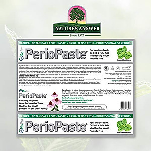PerioPaste Natural Toothpaste - FOUR 4 oz | Natural Teeth Whitening | Fresh Breath | Stain Removal Naturally