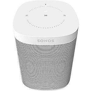 Sonos One (Gen 2) - Voice Controlled Smart Speaker with Amazon Alexa Built-In - White (Renewed)