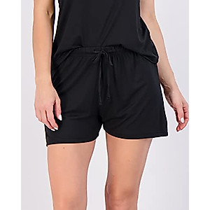 3 Pack: Womens Cami PJ Top and Shorts Pajama Sets Short Pajamas Women PJs Sleepwear Sexy Two Piece Lingerie Lounge Plaid Silk Tank Cute Matching Soft Satin Night Wear Womans Loungewear - Set 2, M