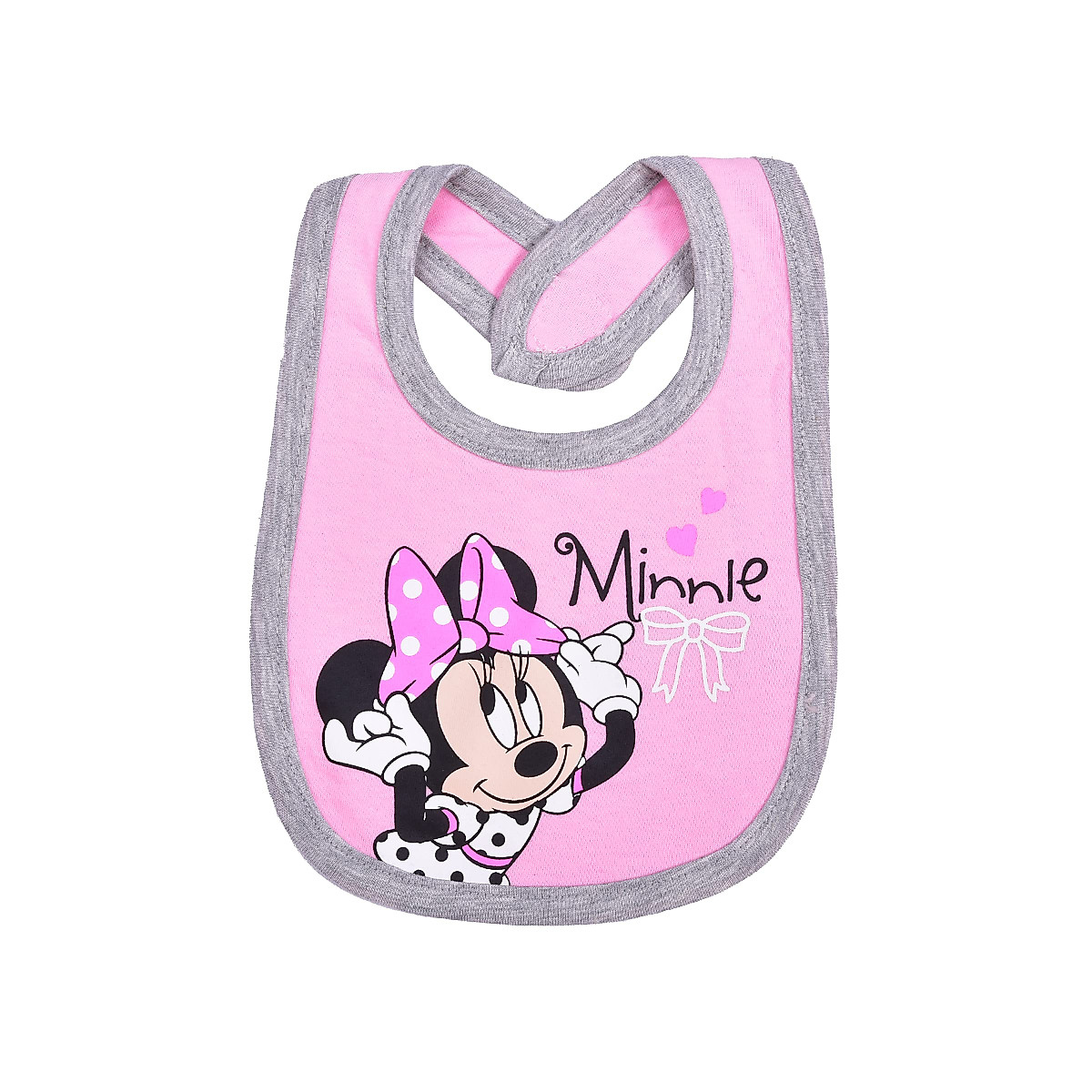 Disney Baby Girls' 3 Pack Minnie Mouse Bodysuit, Pink, 6/9 Months