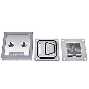 Thermaltake Pacific W8 CPU Water Block, AM5/LGA1700 Compatible, Includes Thermaltake TG-60 Metal Thermal Grease, CL-W347-CU00SL-A Silver