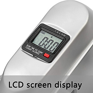 Kcelarec Mini Exercise Bike, Under Desk Bike Pedal Exerciser Foot Cycle Arm & Leg Pedal Exerciser with LCD Screen Displays (Silver)