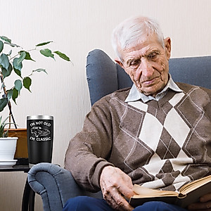 YEMOTTS I am Not Old I am Classic Tumbler - Insulated 20 oz Stainless Steel Tumbler - Funny Gifts for Grand Dad Husband