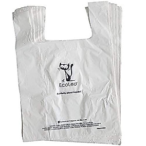 EcoLeo, Compatible with Litter-Robot 3, Plant-Derived and Plastic-free, Handle Waste Drawer Liner Bags, Thick, for Automatic Litter Box, Compatible with Leo's Loo