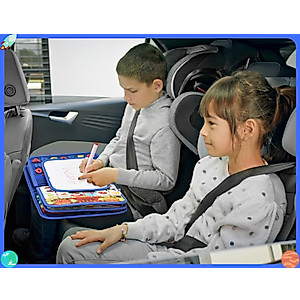 14 Pages Busy Board for Toddlers 2-4,Montessori Travel Toy for Plane/Car,Educational Sensory Toy for Toddlers 1-3,Preschool Activities Board for Developing Fine Motor Skills,Gift for Boys/Girls