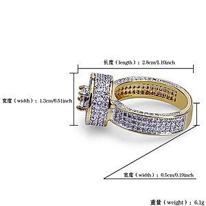 Moca Jewelry Iced Out Personalized Fashion Ring 18K Gold Plated Bling CZ Simulated Diamond Hip Hop Ring for Women (7)