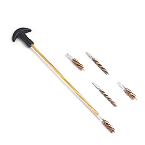 Motanar Gun Handgun Cleaning Kit for .22 .38/.357/9mm .40 .45 Caliber, Universal Pistol Gun Brush with Bronze Bore Brush, Brass Jag and Slotted Adapter