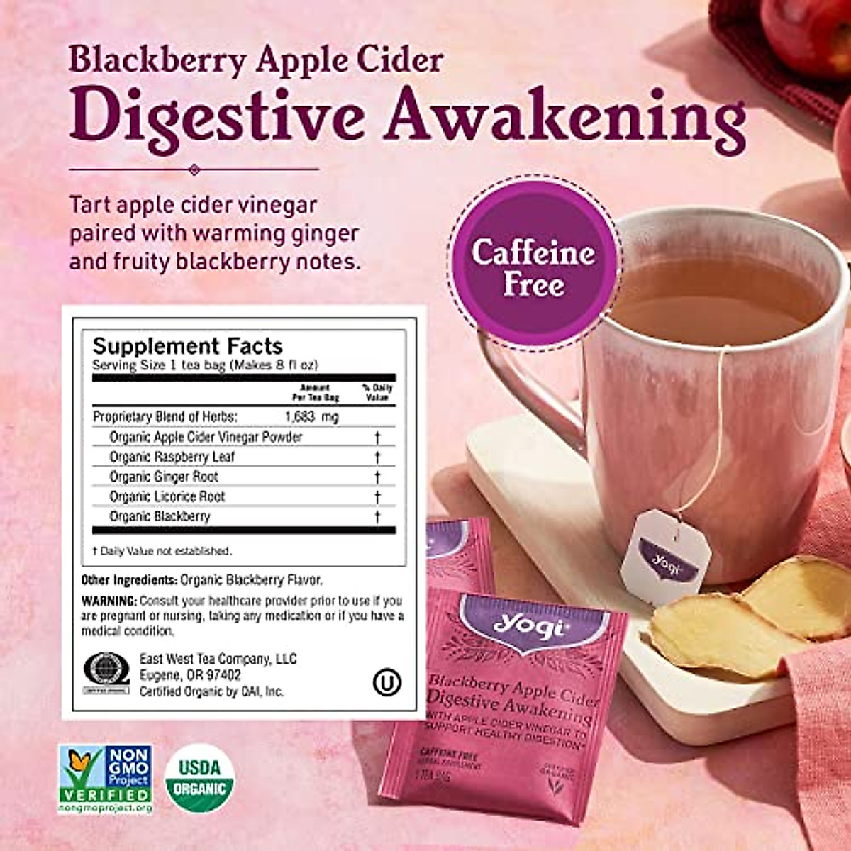 Yogi Tea - Digestion and Detox Tea Variety Pack Sampler (6 Pack) - Green Tea Super Antioxidant, Ginger, DeTox, Blackberry Apple Cider, Honey Chai Turmeric Vitality, and Egyptian Licorice - 96 Tea Bags