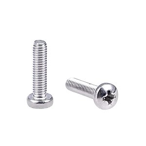 uxcell M3x12mm Machine Screws Pan Phillips Cross Head Screw 304 Stainless Steel Fasteners Bolts 100Pcs
