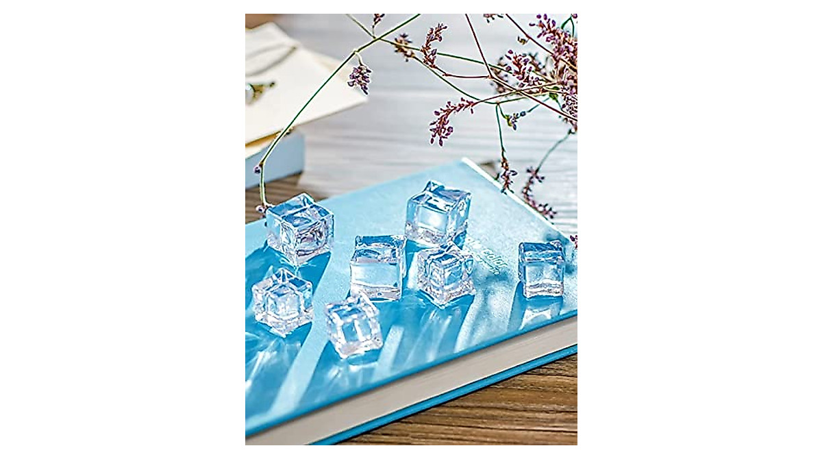 DomeStar 20 Pcs 1" Fake Ice Cubes | Acrylic Decor