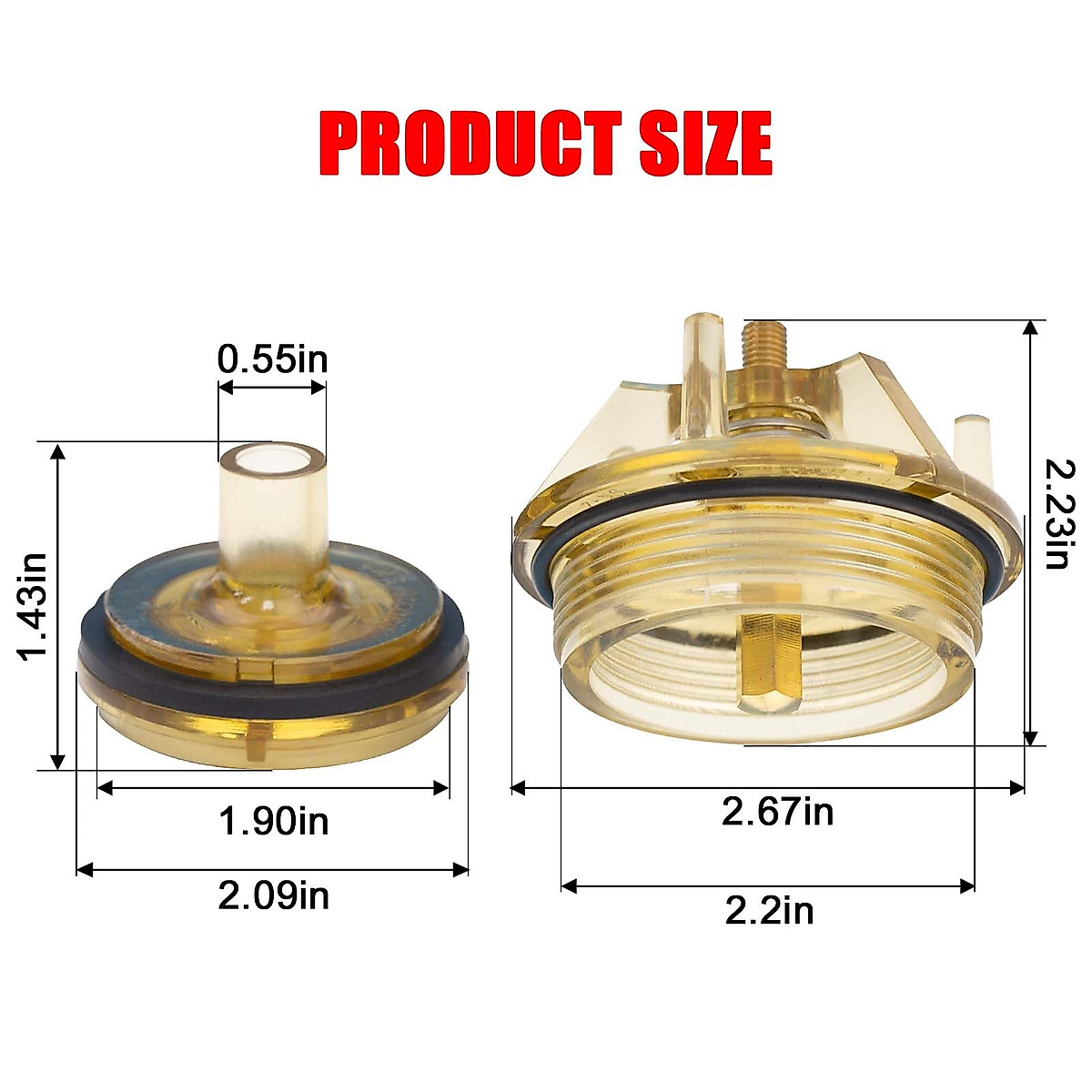 Febco 765-1 Repair Kit 905212 Bonnet and Poppe Repair Kit Compatible With febco 1 & 1-1/4 Inch ackflow Preventer and Pressure Vacuum Breaker