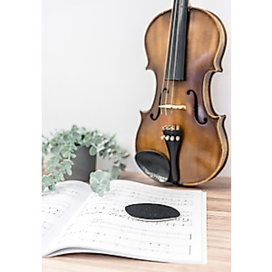 Foam Violin Chin Rest Pad with Adhesive Backing for Full Size 4/4 Also Fits 3/4 Chinrest
