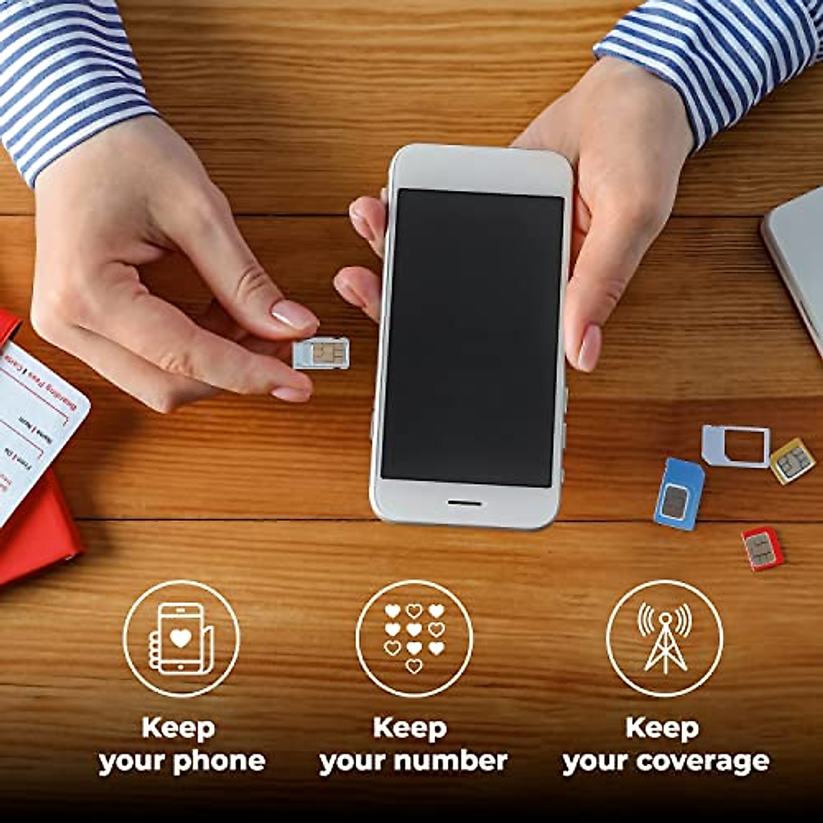 RedPocket Mobile $40/Month Phone Plan, Free SIM Card for Verizon Wireless-Compatible Phone, Unlimited Data, Talk & Text, 25GB High-Speed 5G & 4G Data