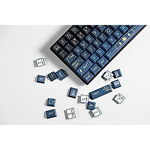 TRUSYO PBT Keycaps 145 Set for Star Spectrum, Five-Sided Thermal Sublimation, Original Height，61/87/98/104/108 Keys Suitable for Mechanical Keyboard(Keyboard not Included)