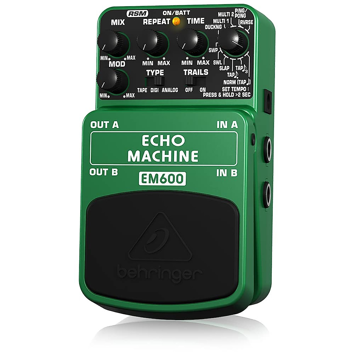 Behringer Echo Machine Em600 Ultimate Echo Modeling Effects Pedal