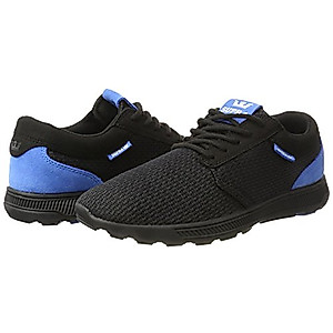SUPRA Unisex-Adult Hammer Run Skate Shoe, Black-Royal, 10 Regular US