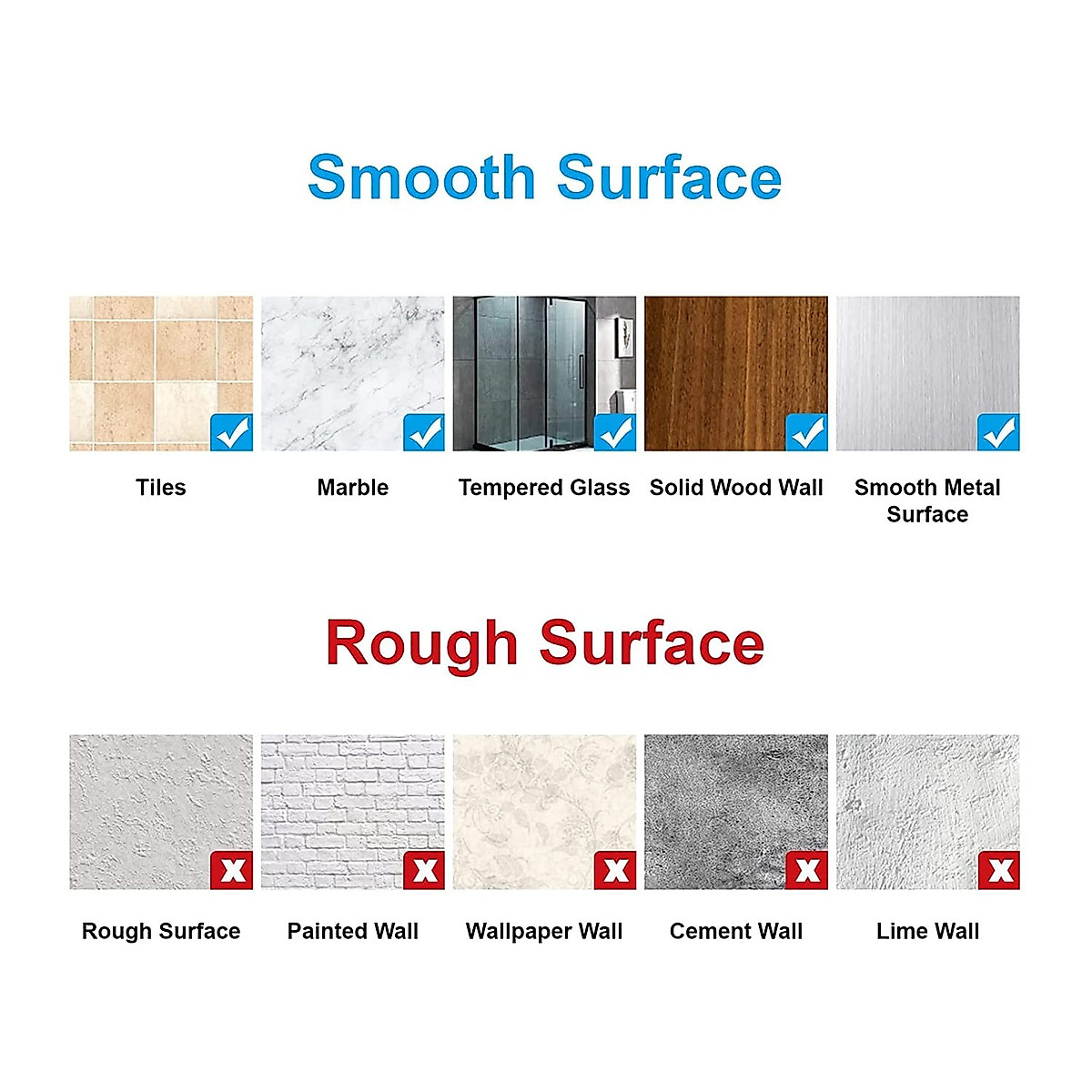 Eovuasclk Shower Shelf with Hooks,No Drilling Adhesive Shower Shelf for Bathroom Storage,Rustproof Shower Organizer