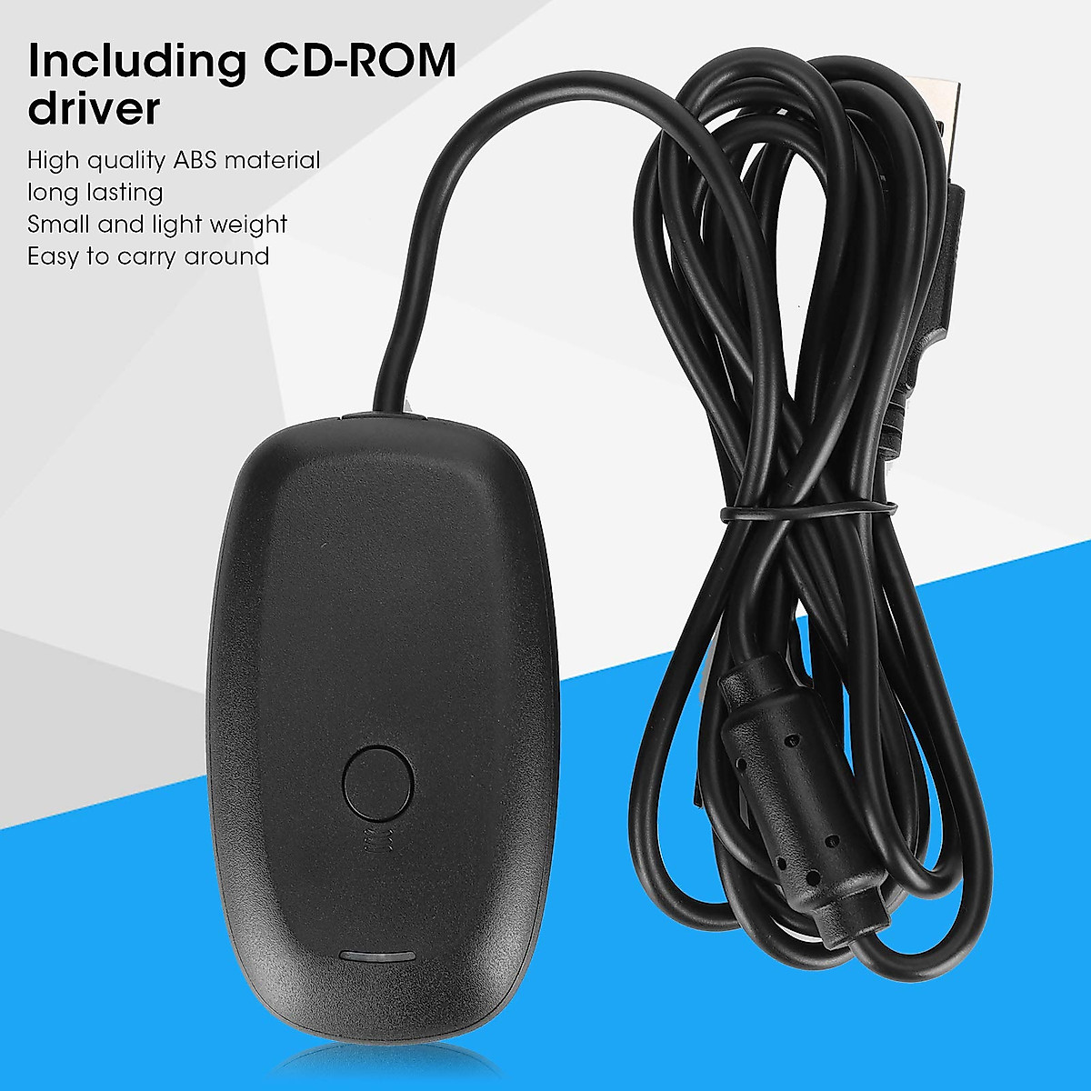 PUSOKEI Game Controller for , No Vibration PC Receiver Gaming Controller Adapter Console with USB Receiver for 360 [video game]
