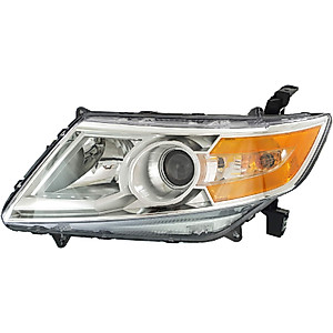 Evan Fischer Headlight Set of 2 Compatible With 2011-2013 Honda Odyssey OE comparable Halogen Direct Fit Driver and Passenger Side