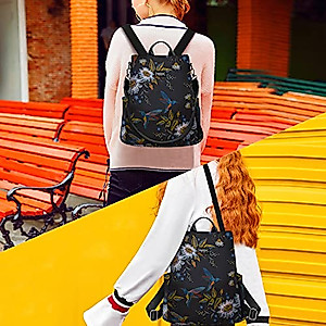 Backpack Purse for Women Travel Backpack Anti Theft Fashion Backpack Nylon Waterptoof Backpack Daypack College Bookbag Shoulder Bag Cute Hummingbird
