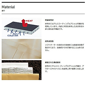 Snow Peak Soft Cooler 38 - Keeps Drinks Cold and Food Fresh - 10 Gal, 19 x 12.5 x 12.5 in