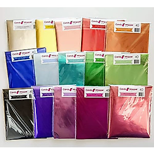 Candy Bar Foil for Overwrapping Chocolate Candy Bars - Silver