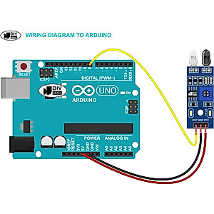 DIYables Infrared Obstacle Avoidance Sensor for Arduino, ESP32, ESP8266, Raspberry Pi, 2 Pieces