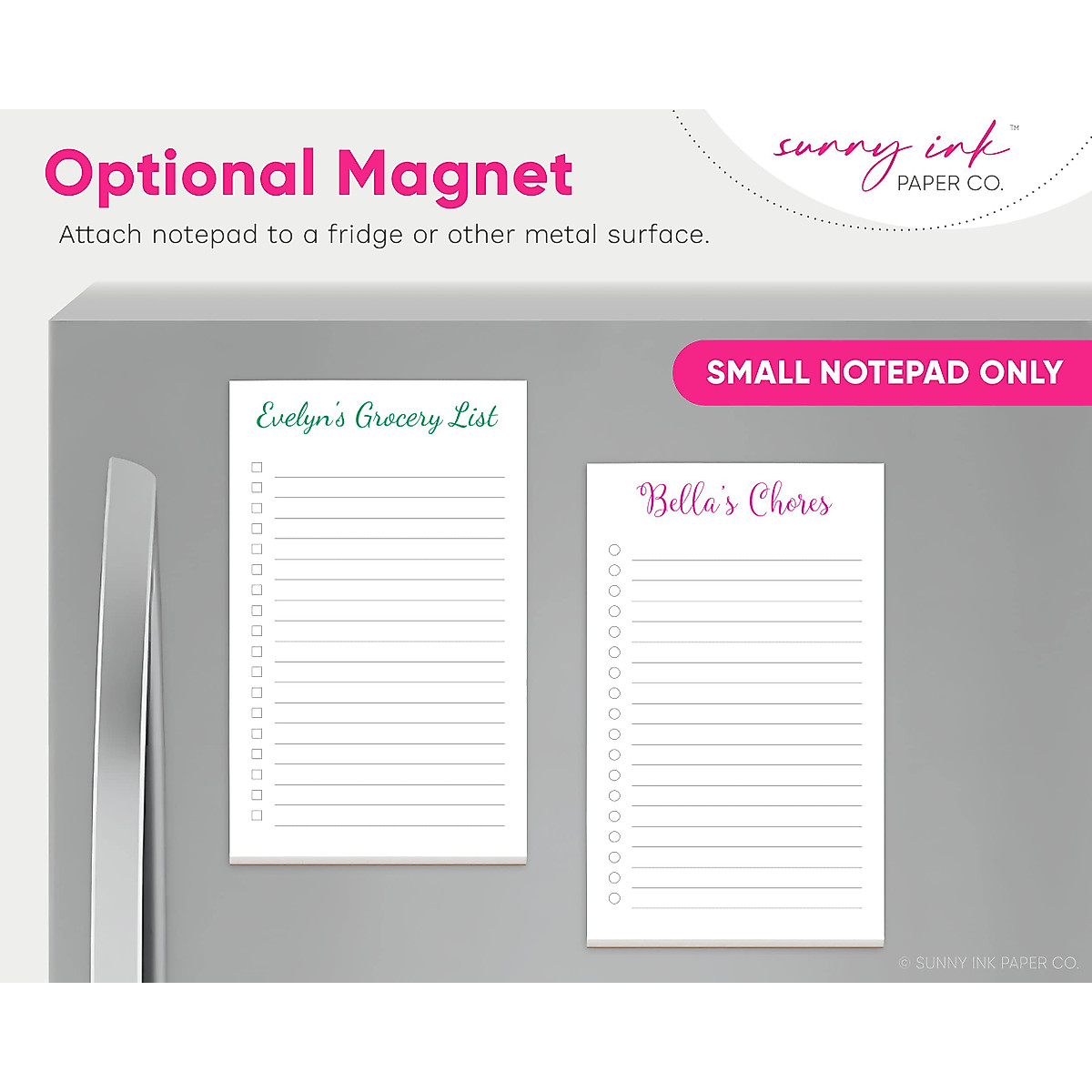 Personalized Custom Notepad - Office Business Professional Desk Writing Paper - Memo Scratch Legal Pad