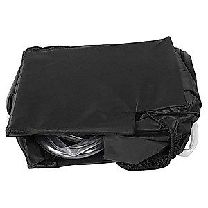 Air Conditioning Bag, Wall-Mounted Waterproof Air Conditioner Protector Bag Washing Cover for Home Office, Black
