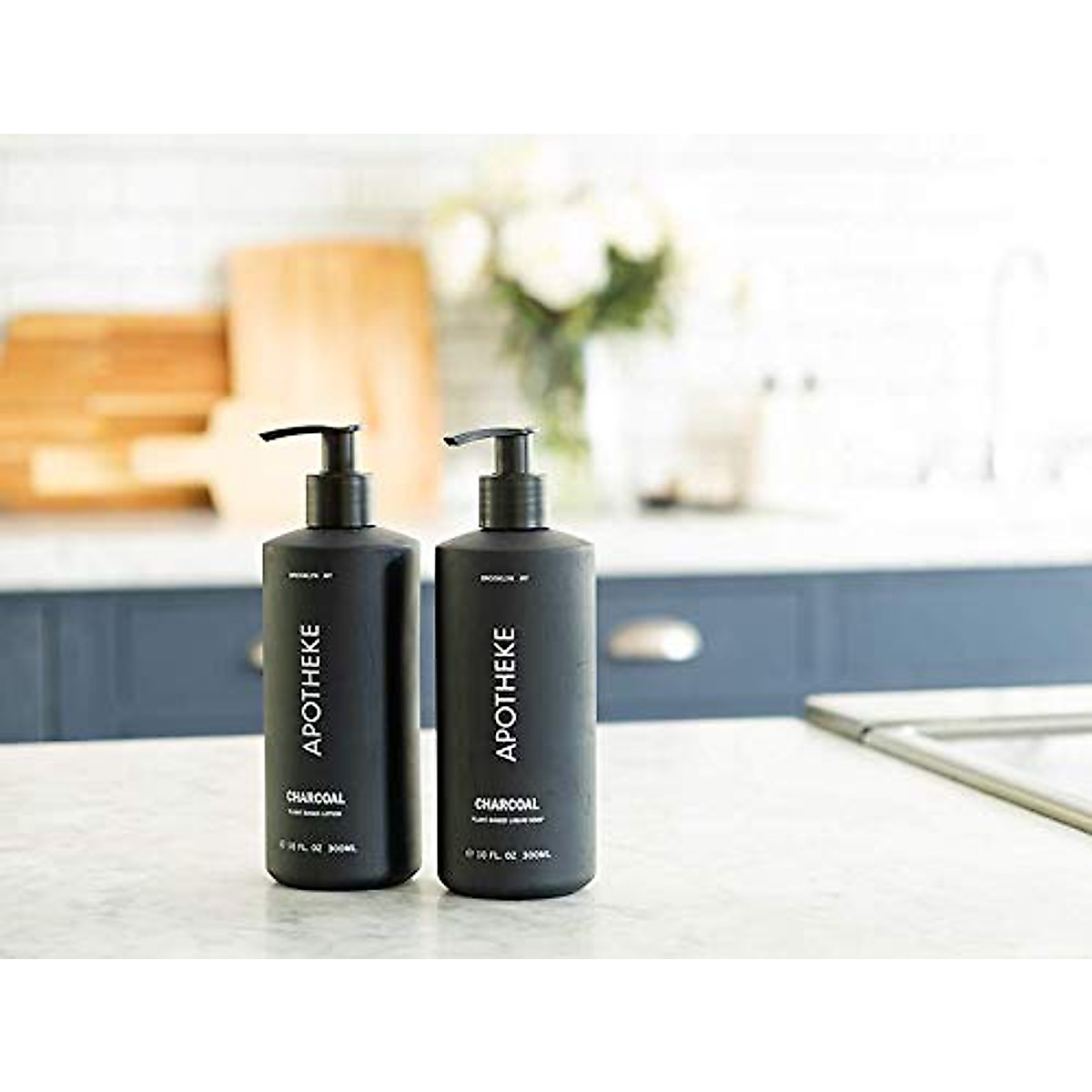 APOTHEKE Luxury Scented Lotion, 10 oz - Nourishing, Moisturizing, & Hydrating for Hand & Body, Enriched Aloe Vera, Plant Based for Dry Skin (Charcoal)