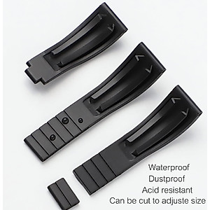 Sight Focus 20mm Rubber Watch Band For Rolex Daytona,Submariner 40,Yacht-Master 40,GMT-Master 40,Sea Dweller 40,Air-King 40,Datejust 36,Day-Date 36/40,Explorer 39/40,Milgauss 40,Oyster Perpetual 39,Wristband for TUDOR Omega/Seiko/CITIZEN Watchband Strap