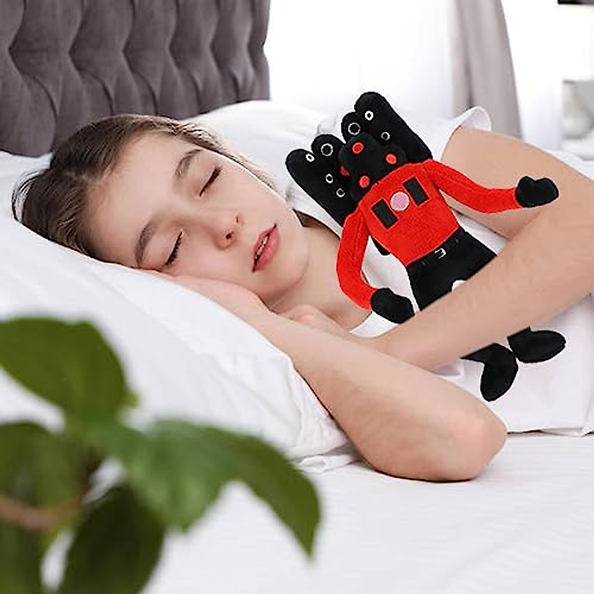 YODOOLTLY SKIBIDI Toilet Toilet Speakerman Bosses Audio Plush Toys Cameraman Doll Horror Game Fun and Whimsical Trio Cameraman Soft Plush (Red)