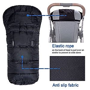 Yobee Weatherproof Toddler Footmuff, Universal Sleeping Bag for Stroller, Comfortable Warm,Temperature Adjustable,100% Safe Toddler Footmuff, Toddler Bunting Bag