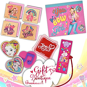 JojoSiaw Coloring Stamper and Activity Set, Mess Free Craft Kit for Toddlers and Kids, Drawing Art Supplies Included Markers, Sketch Book, Ink Pad, GB Bookmark, 3 Foam and 4 Wooden Stampers for Girls