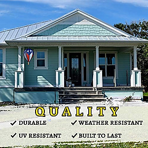 Premier Kites Hot Air Balloon Wind Spinner | 26 inch 10 Panel Hanging Spinning Balloon Decoration | Quality Large Wind Spinner for Yard and Garden | Patriotic Balloon